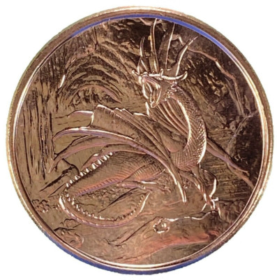 Copper Art Coins * Nordic Series * Níðhöggr the Dragon * 3-Piece Set ...