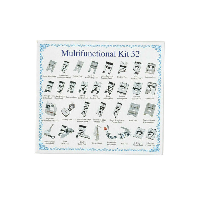 Domestic Sewing Machine Presser Foot Feet Hemming Kit For Brother ...