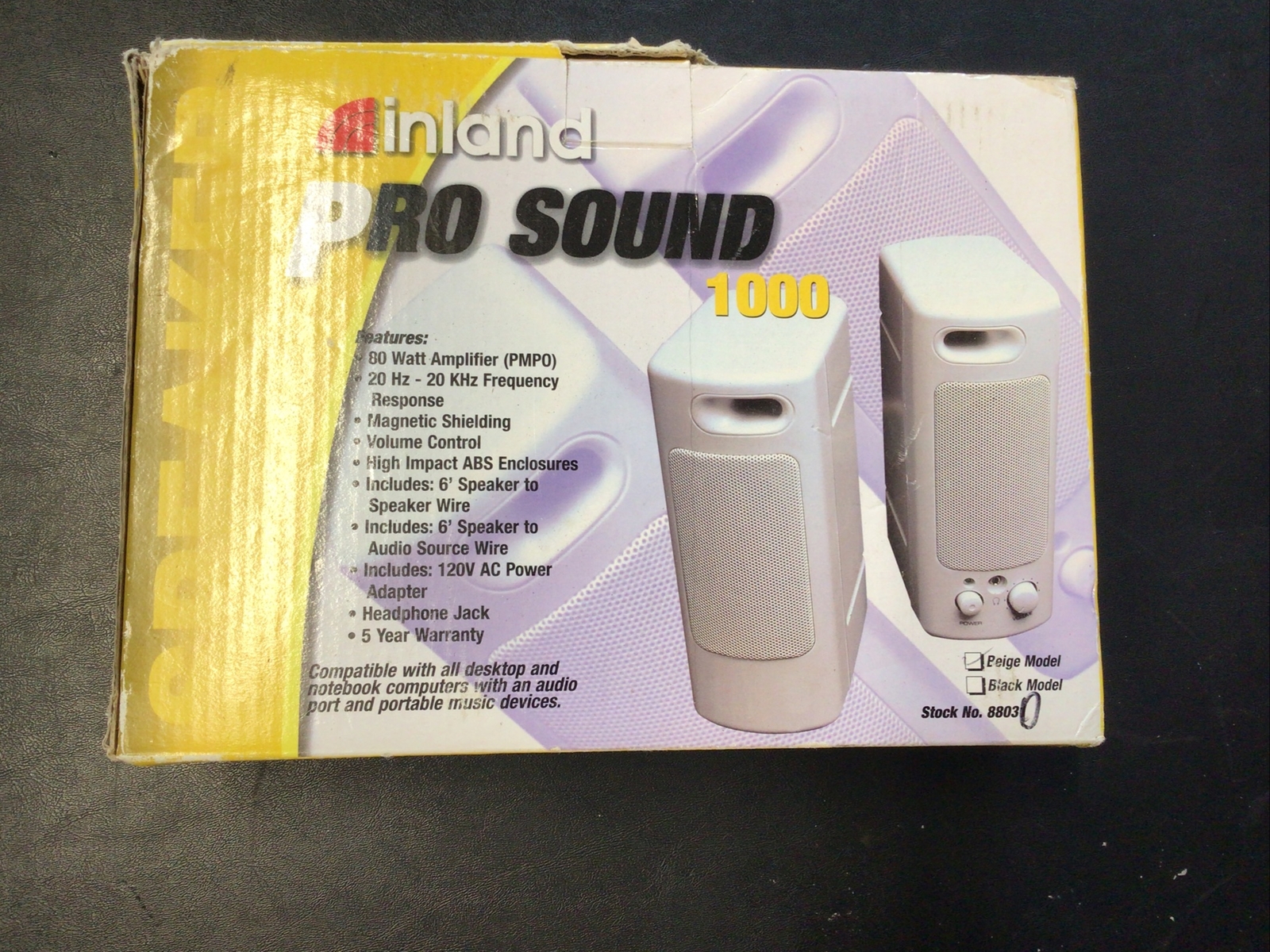Inland Pro Sound 1000 Multimedia Speaker System For Computers ...