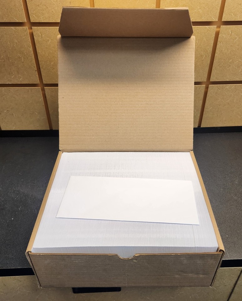 Printmaster Envelopes: White Wove #10 24lb Regular 500/box ( 4-1/8in x ...