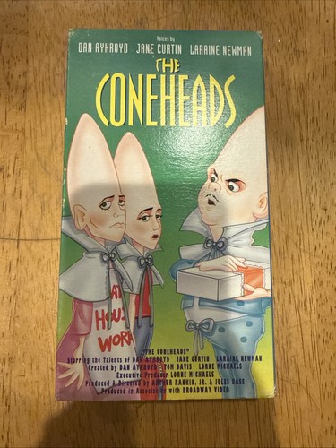 THE CONEHEADS CARTOON VHS DAN AYKROYD JANE CURTIN SATURDAY NIGHT LIVE ...