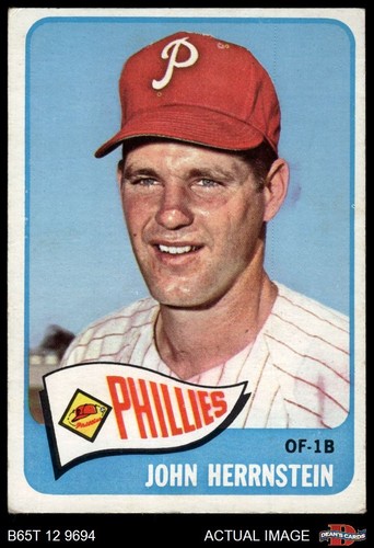 1965 Topps #534 John Herrnstein Phillies 3 - VG | eBay
