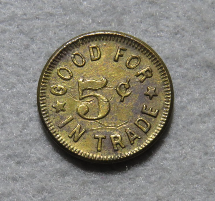 QUINCY, WASH. IDLE HOUR SALOON 5¢ WASHINGTON TOKEN | eBay