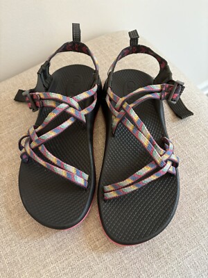 Chaco’s For Kids Pink/Blue/Yellow Rainbow Strappy Sandals Girls 5 | eBay