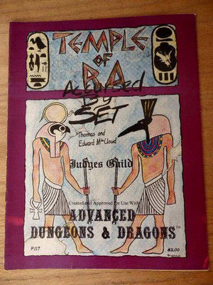 Judges Guild D&D Module Temple of Ra - Accursed by Set (1st Printing ...