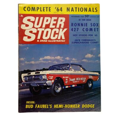 Super Stock & Drag Illustrated Magazine November 1964 Ronnie Sox No ...