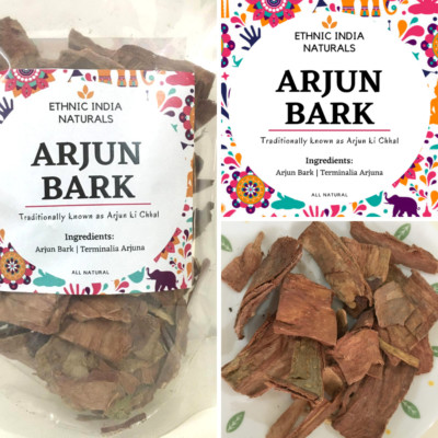 ARJUNA BARK TERMINALIA ORGANIC Vegan ARJUN TREE CHHAL Whole Herbal ...