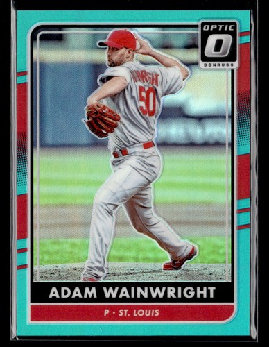 Adam Wainwright #'d /299 - 2016 Donruss Optic Aqua #102 St. Louis ...