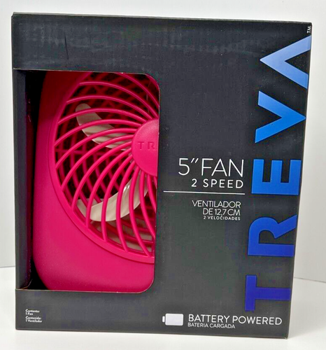 Treva 5" 2 Speed Battery Powered Fan | eBay