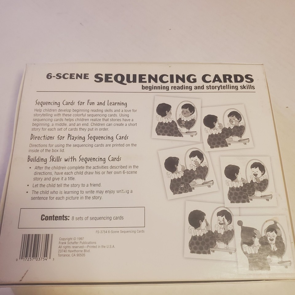 Vintage 6-Scene Sequencing Cards Frank Schaffer Reading & Storytelling ...