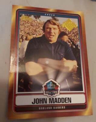 2006 Topps Football Hall of Fame Tribute #HOFT-JM John Madden EAGLES ...