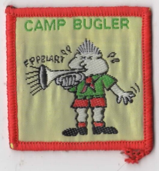 Camp Bugler Boy Scout Patch RED Bdr. [INT754] | eBay