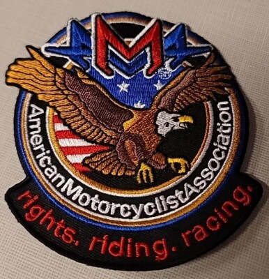 Vintage American Motorcycle Association AMA Rights Riding Racing Jacket ...