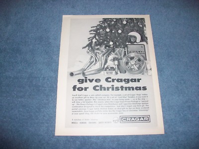 1971 Cragar Parts Vintage Ad "Give Cragar for Christmas" Headers Wheels ...
