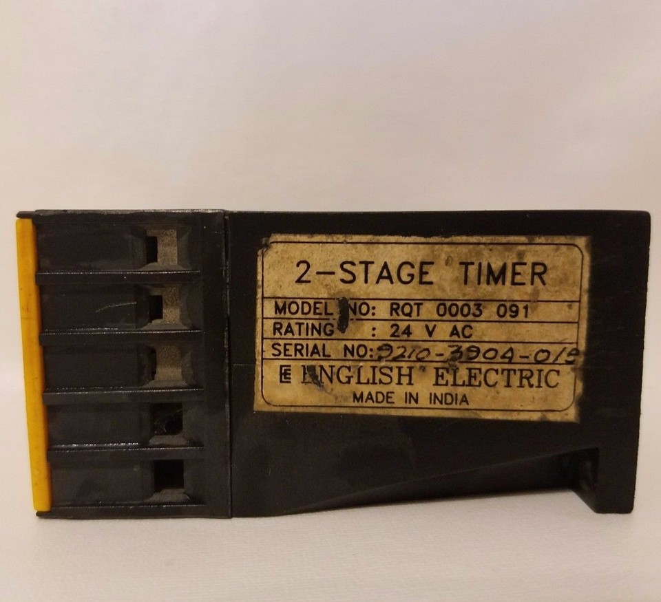 English Electric RQT-0003-091 Timing Relay 2-Stage Timer 24V AC ...
