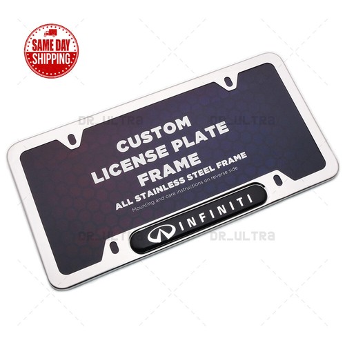 Infiniti IPL Sport License Frame Plate Custom Cover Stainless Steel ...