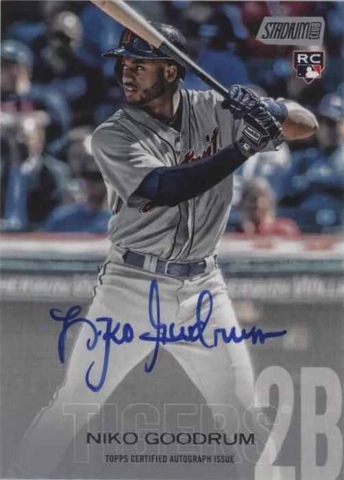2018 Topps Stadium Club - Autographs Niko Goodrum #SCA-NG (AU, RC) for ...