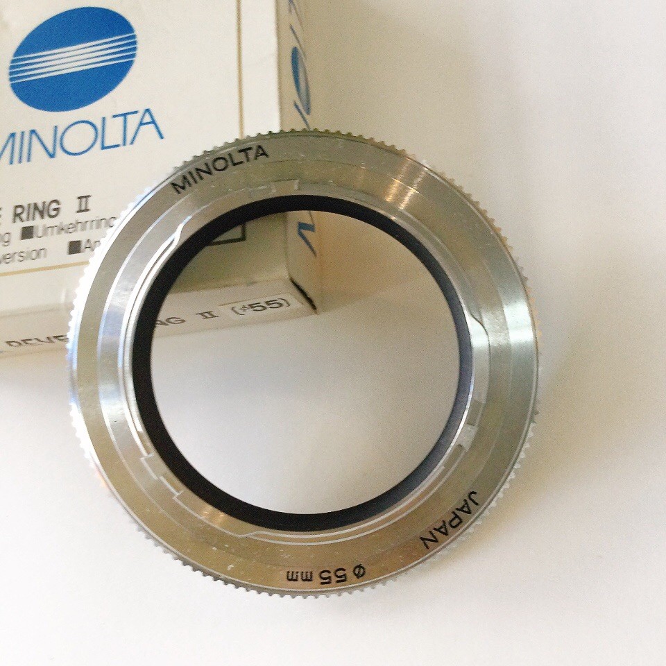 MINOLTA Reverse Ring Ⅱ55mm Macro Adapter for MD MC SR Rokkor 55 f/1.7 X ...