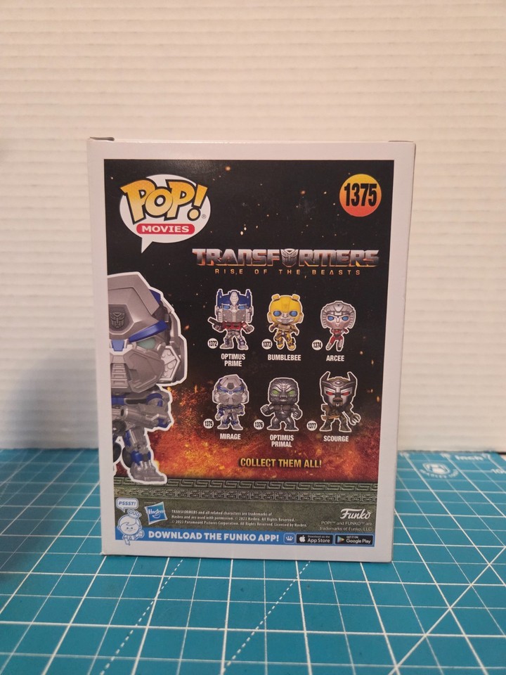 Funko Pop Movies Transformers Rise of the Beasts Mirage 1375 Vinyl ...