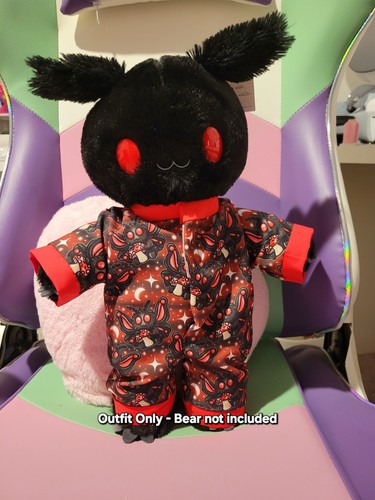 OUTFIT ONLY Build A Bear Moth Mothman PJ Sleeper Emo Goth Kawaii Sanrio ...