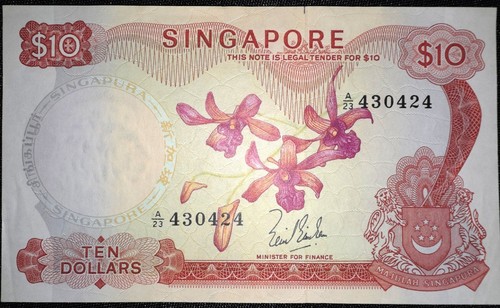 1967 Singapore 10 Dollar Banknote P#3-A *Rare Note* | eBay Australia