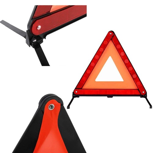 Reflective Triple Triangle Car Warning Sign, Foldable Warning Triangles ...