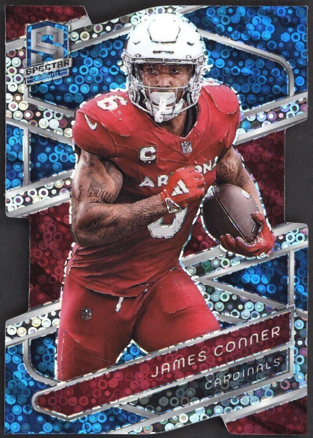 2024 Panini Spectra - James Conner #10 Neon Blue Prizm Die-Cut /50 for ...