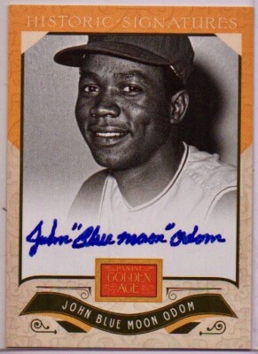 John Blue Moon Odom On Card Auto 2012 Panini Golden Age A's | eBay