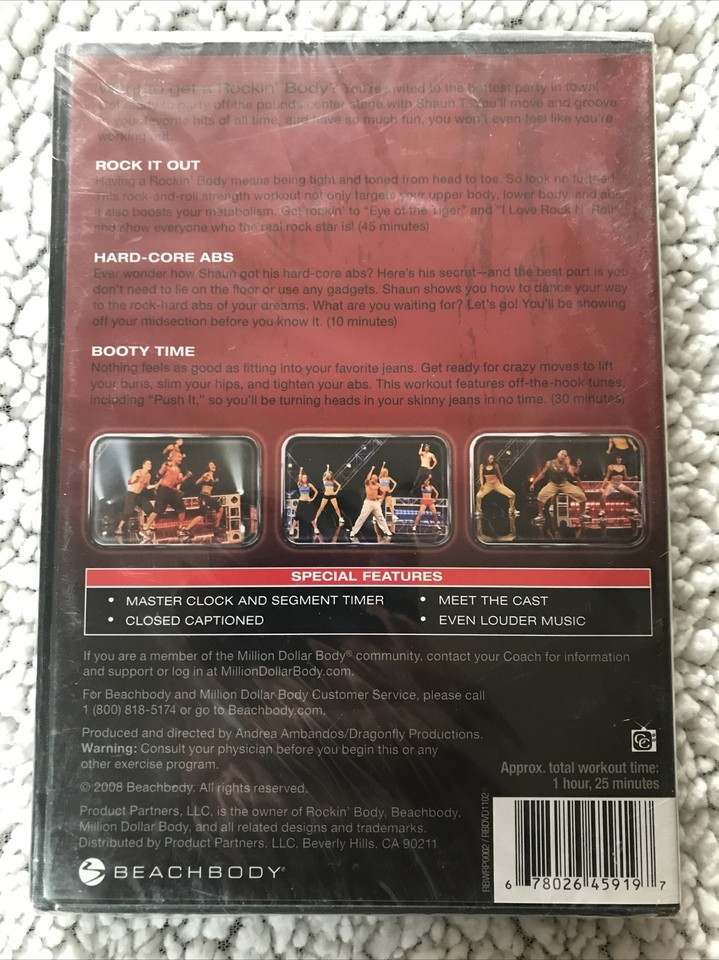 Rockin' Body Includes 3 Workouts DVD Fitness Exercise Shaun T | eBay