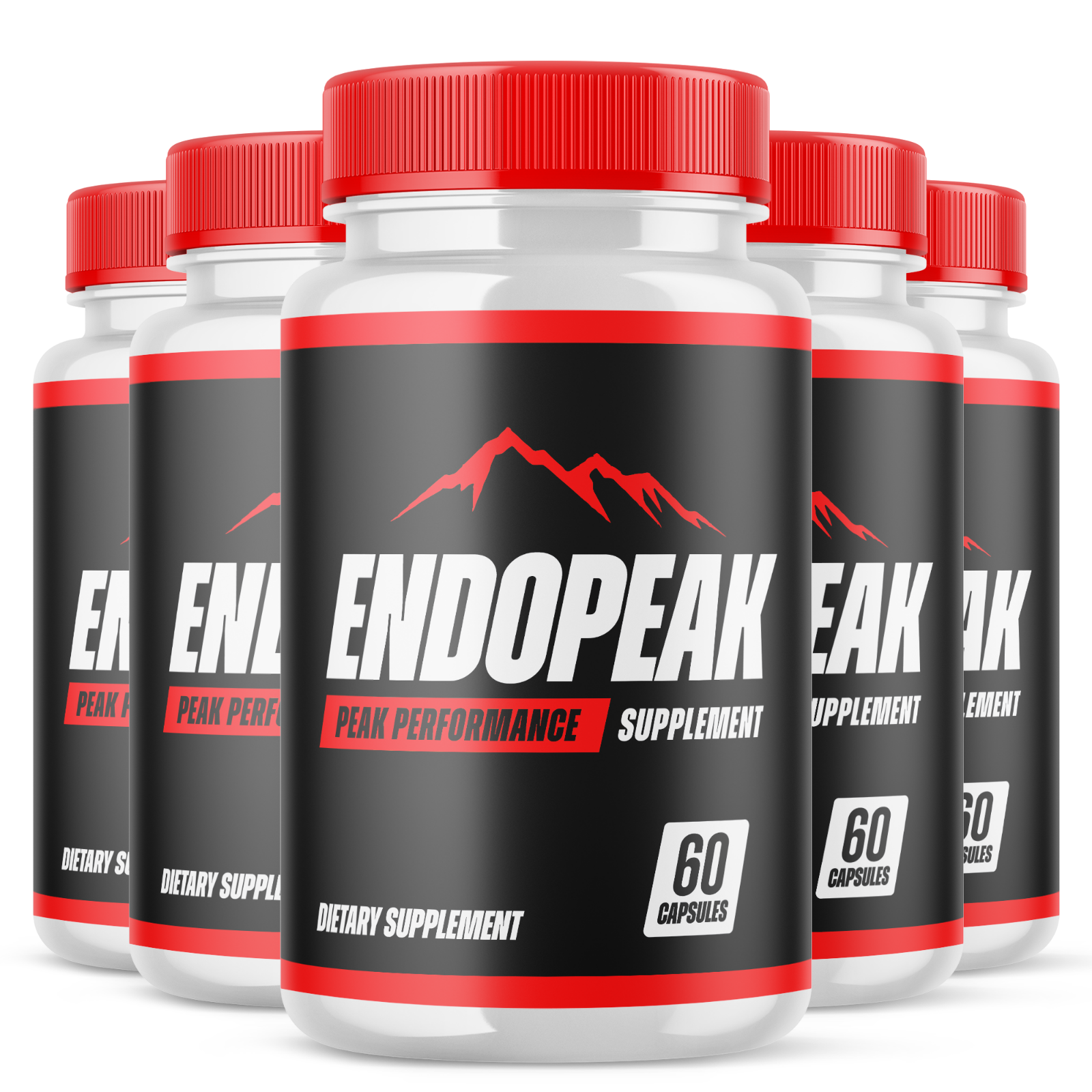 (5 Pack) Endopeak Male Pills, Endo Peak Male Vitality Supplement (300 ...