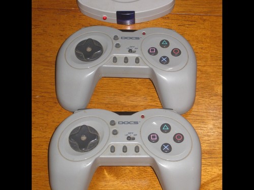 PlayStation One(PS1) DOCS Wireless Controller and Receiver, UNTESTED ...