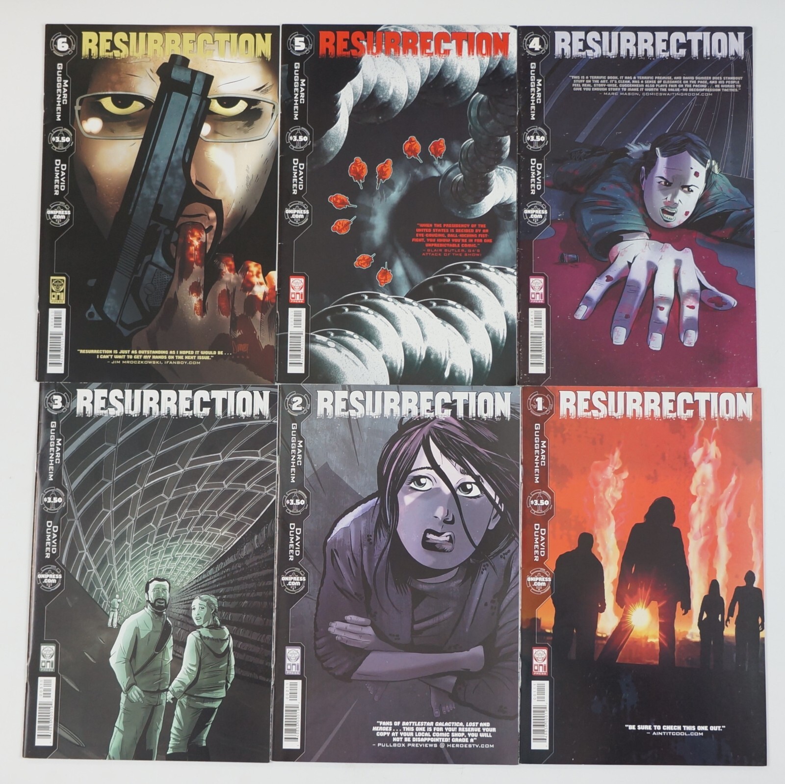 Resurrection #1-6 VF/NM complete series Marc Guggenheim - aliens ...