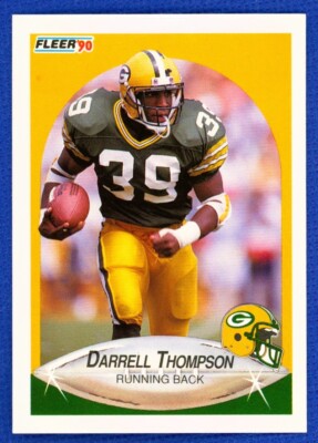 1990 Fleer Update Football # U-99 Darrell Thompson RC Rookie Packers NM ...