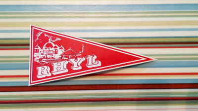 Retro Rhyl North Wales Holiday Pennant - Classic Car Glass Travel ...
