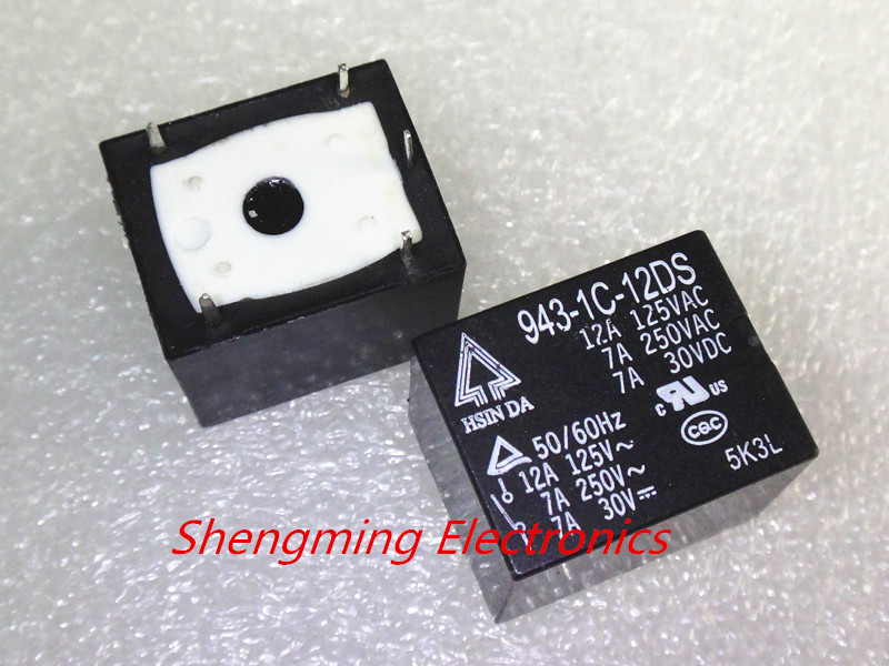 10PCS 5pins 12V 943-1C-12DS 12A 125VAC Relays | eBay
