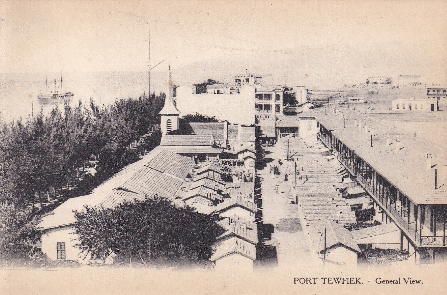Egypt ~ Port Tewfik ~ General View Real Photo Postcard 1916s | eBay