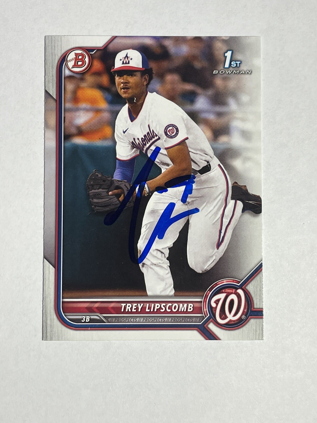 2022 Bowman Draft Trey Lipscomb Signed IP Auto 1st Paper #BD-197 ...
