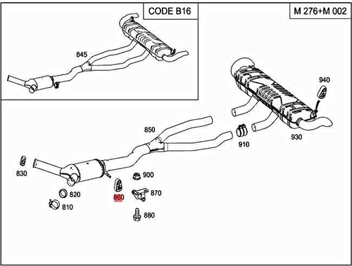 Genuine MERCEDES Gl Gle Damper system to bracket Suspension ring ...