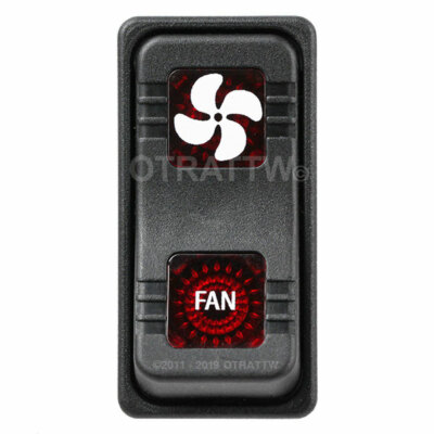 OTRATTW Carling Tech Contura X Rocker Switch, Polaris, FAN, RED LENS | eBay