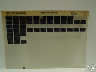 Honda Motorcycle Microfiche for 1994-1999 Z50R | eBay