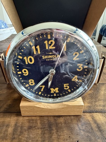 SHINOLA 6" Runwell Desk Clock, University Of Michigan Edition | Brand ...