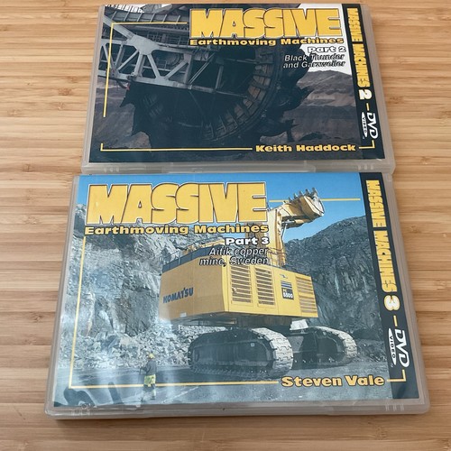 Massive Machines 2 & 3 Earthmoving DVD Black Thunder Garzweiler Aitik ...