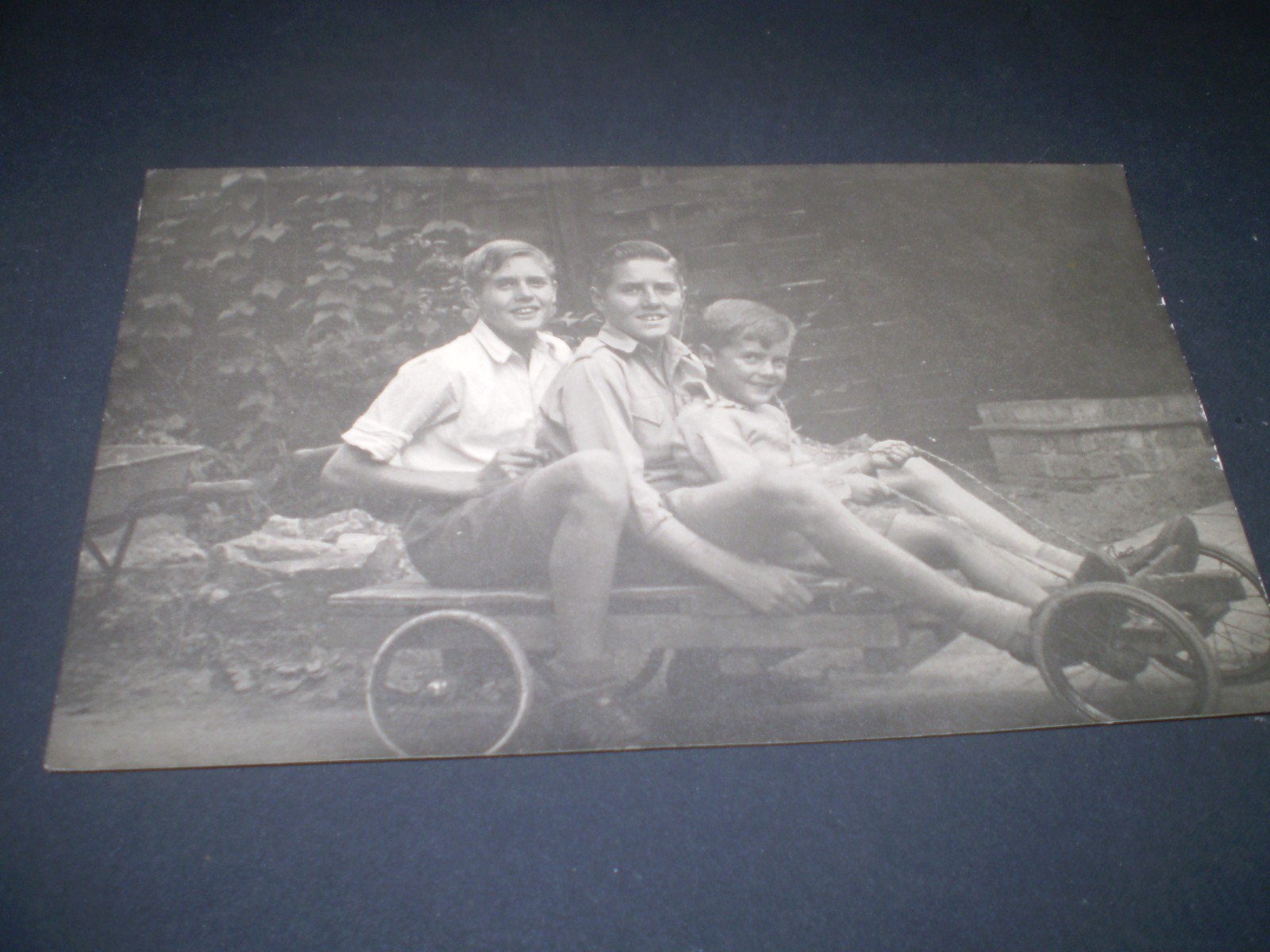 social history 1950's boys go cart soap box fashion photograph 5.5'inch ...