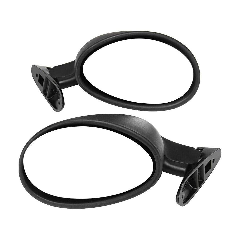 California Classic Black Side Mirrors PAIR Hot Rod Rat Rod Muscle Car ...
