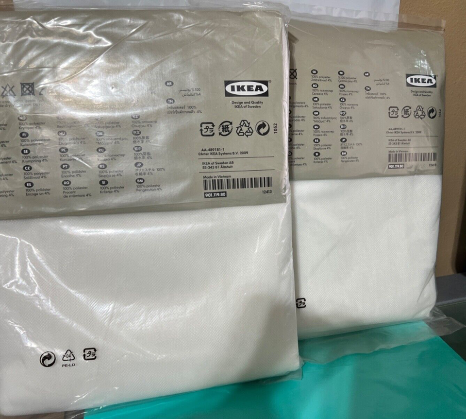 New IKEA LILL Sheer Curtains 4 panels - Each panel 110"x98" | eBay