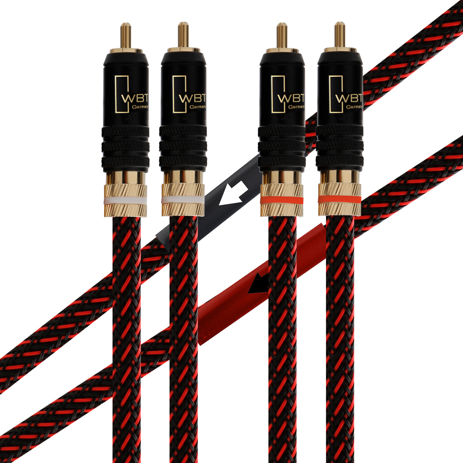 Hi End Audio Cable HiFi RCA Audio Cable With Copper Tin Sleeves RCA ...