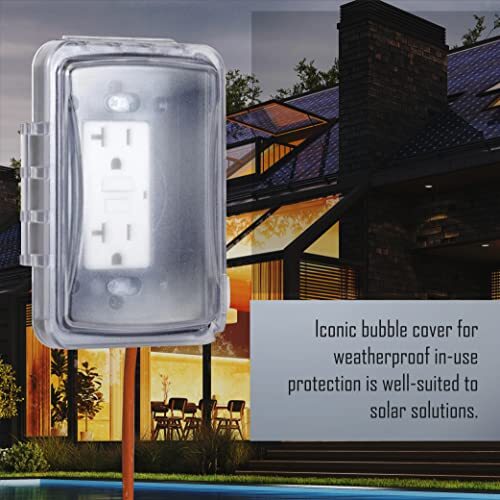 MM110C Weatherproof Single Outlet Outdoor Receptacle Cover 5/8 Inches ...