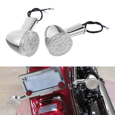 Rear LED Turn Signals Lights Fit For Harley Touring 09-24 Sportster ...