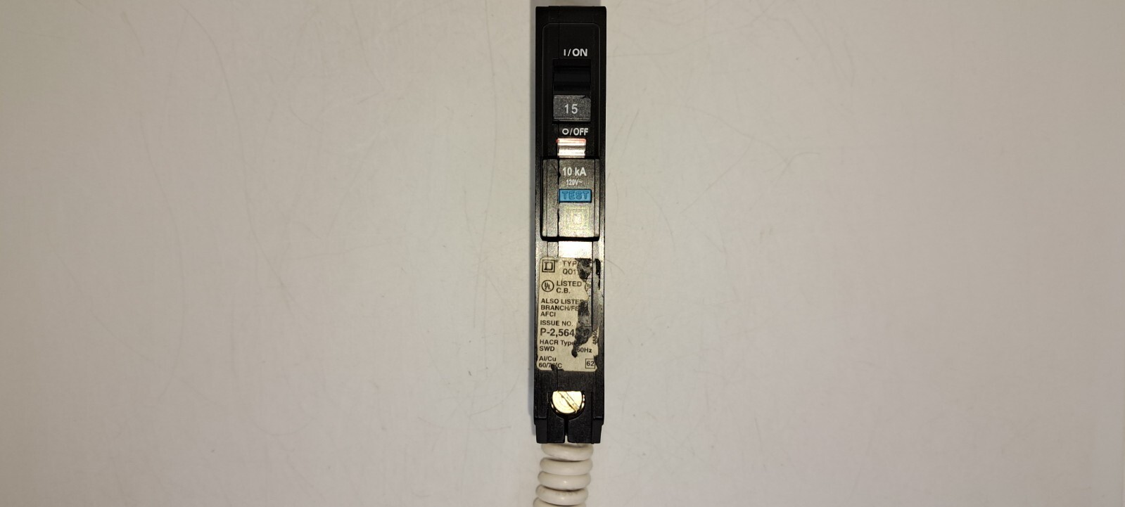 Square D QO115AFI 1 Pole 15 Amp 120V Arc Fault Circuit Breaker | eBay