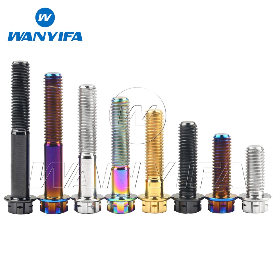 Titanium Bolts M8x1.25 Flange Fancy Head Torx Screw 20 25 30 35 40 45 ...